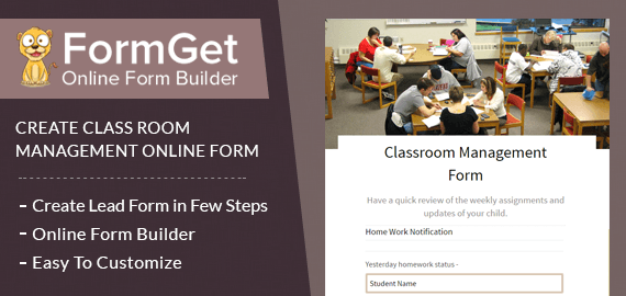 Class Room Management Form For Colleges,Coachings | FormGet