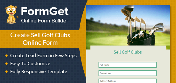 Create Sell Golf Clubs For Golfers & Sports Goods Dealers | FormGet