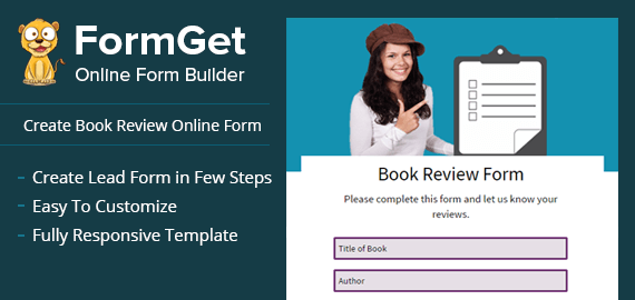 Book Review Form For Author, Librarians & Publishers | FormGet