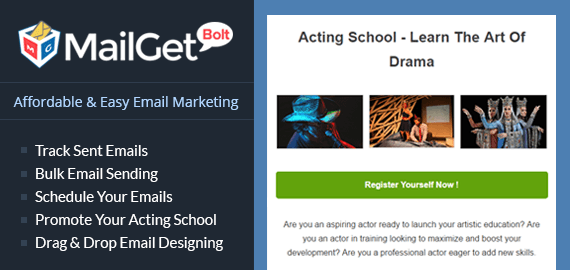 Email Marketing For Acting Schools & Colleges | FormGet