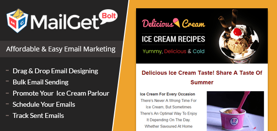 Email Marketing For Ice Cream Recipe Business & Sellers | FormGet