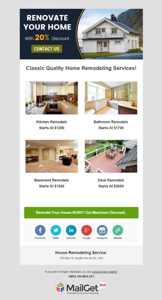 16+ Best Home Services Email Templates For Housekeepers | FormGet