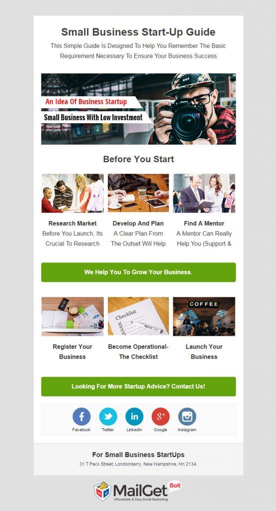 9+ Best Startup Email Templates For Business & Startups | FormGet
