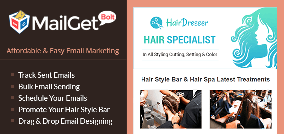 Email Marketing Service For Hair Style Bars & Barber Salons | FormGet