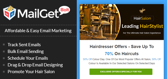Email Marketing Service For Hair Stylist & Dresser | FormGet