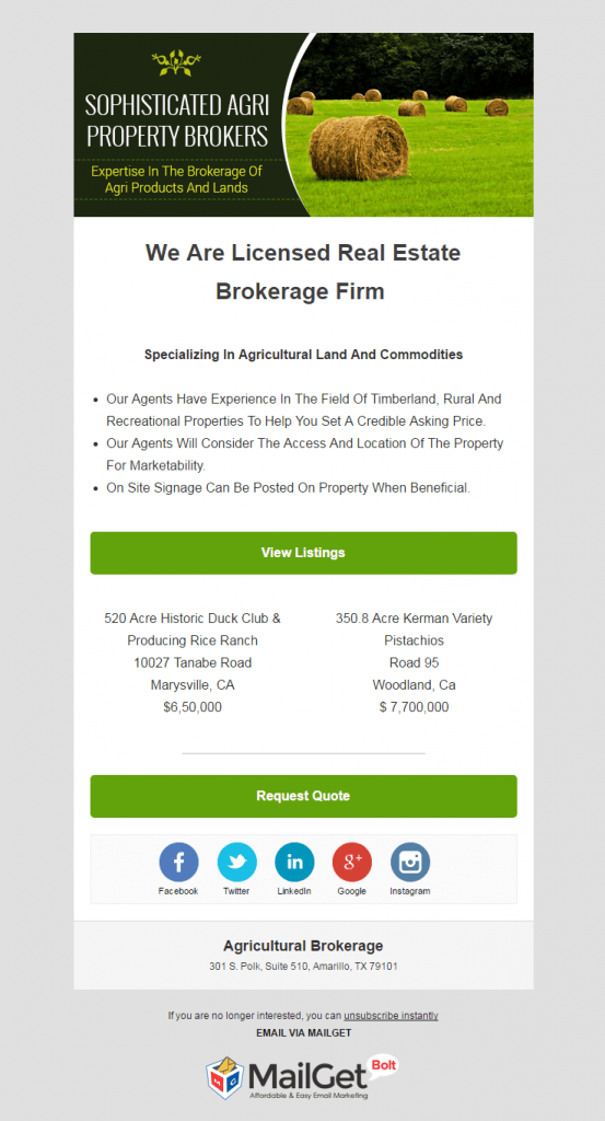 10+ Best Agriculture Email Templates Services For Farming | MailGet