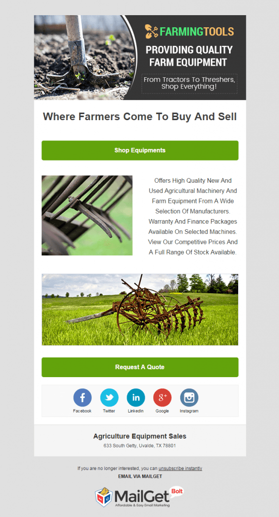 10+ Best Agriculture Email Templates Services For Farming | MailGet