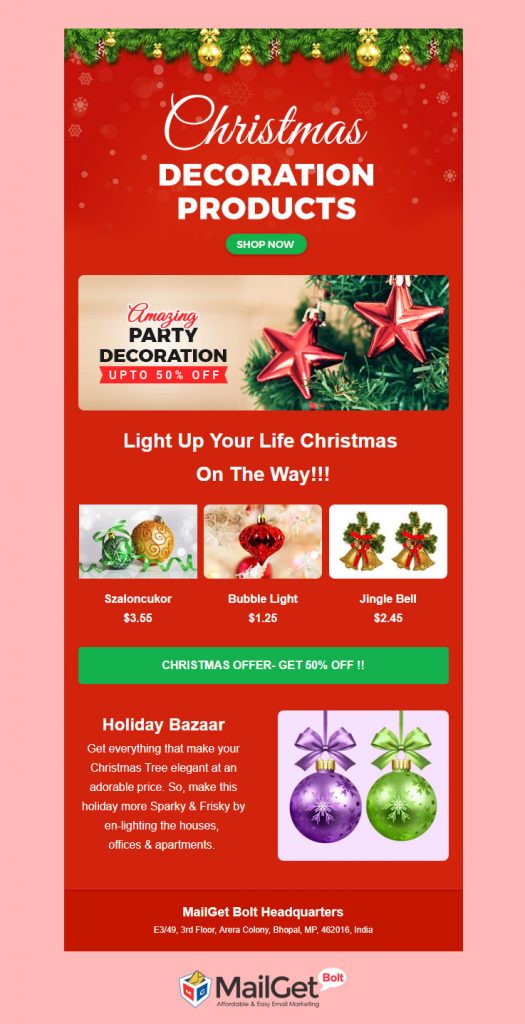 5 Free Christmas Email Templates [Responsive + Customizable] | FormGet