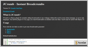 5 Best Breadcrumbs jQuery Plugins (Free and Paid) | FormGet